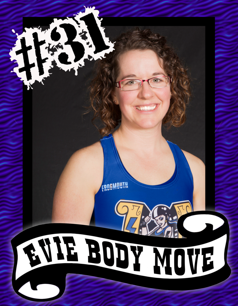 Evie Body Move - Black-n-Bluegrass Roller Derby
